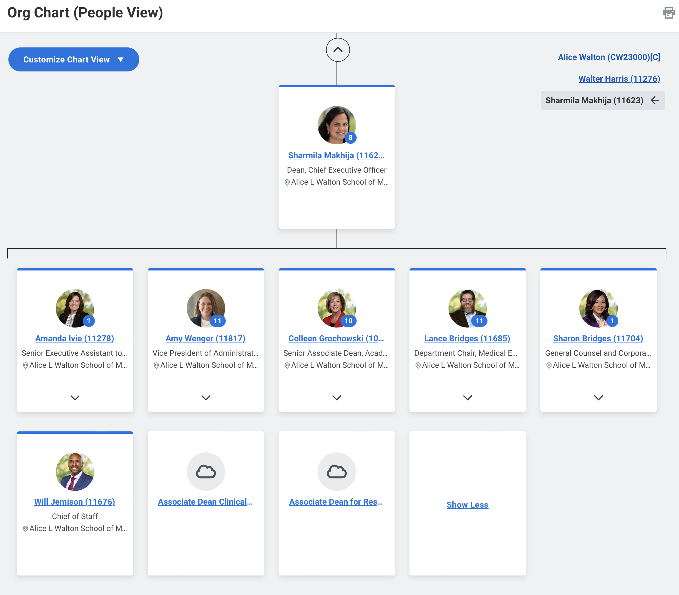 Workday: Access an Org Chart